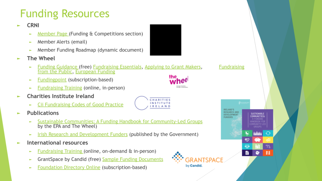 Funding Resources - Community Resources Network Ireland